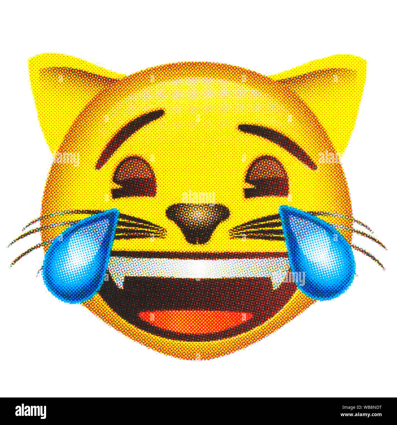 Face tears joy emoticon hi-res stock photography and images - Alamy