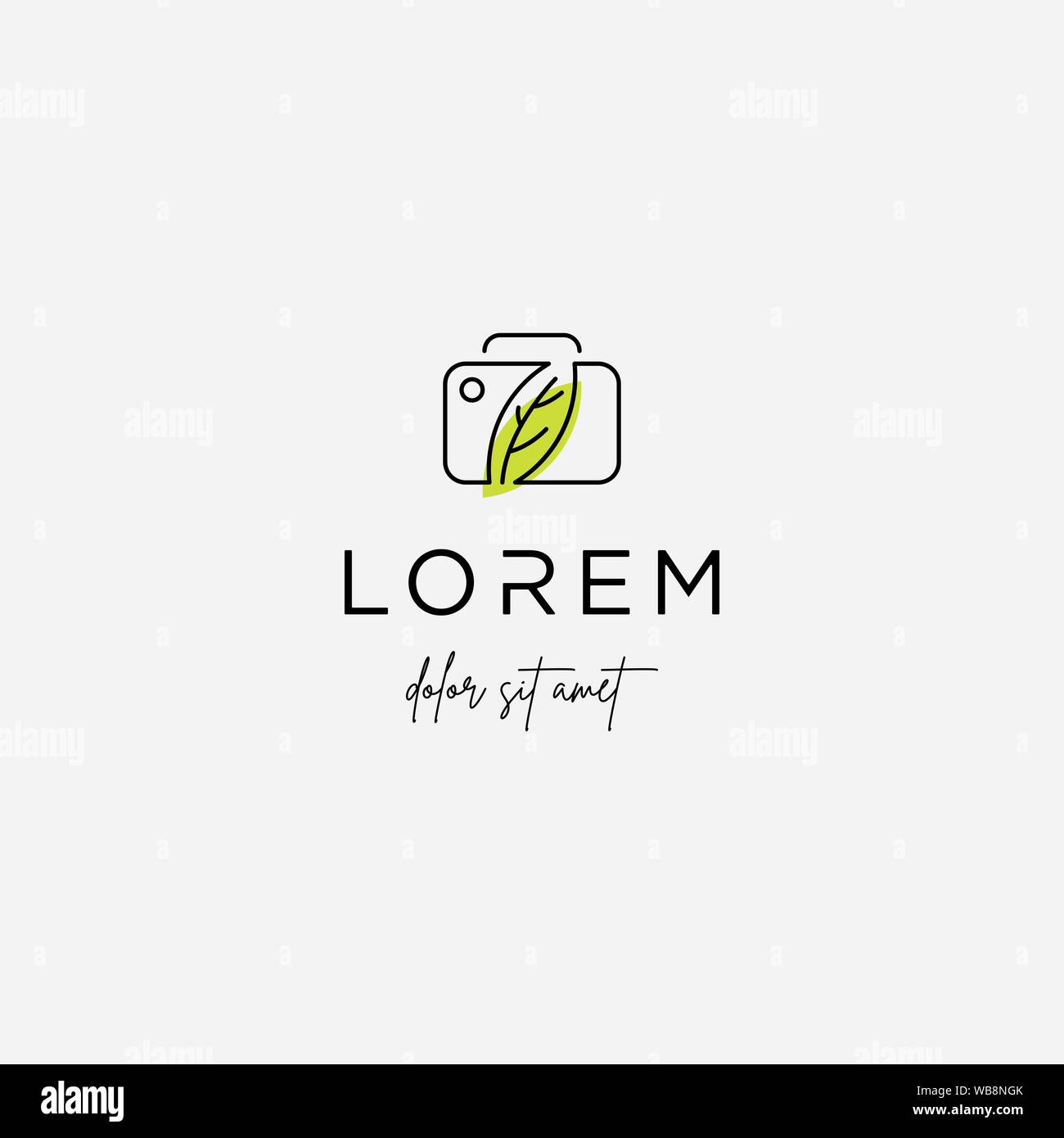 Camera Shutter Leaf Logo Design Vector Icon Stock Vector Image & Art ...
