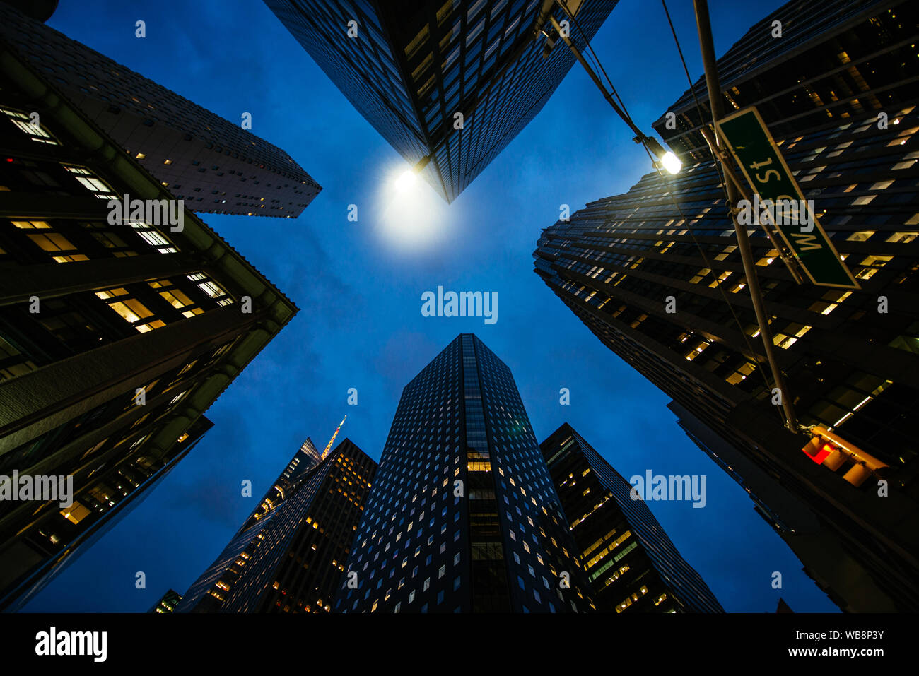 Urban center in New york city Stock Photo - Alamy