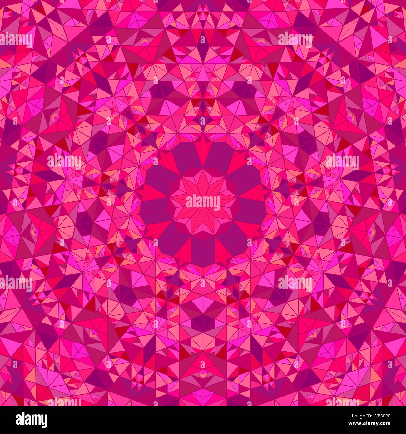 Geometrical radial pattern mosaic mandala background design - abstract ...