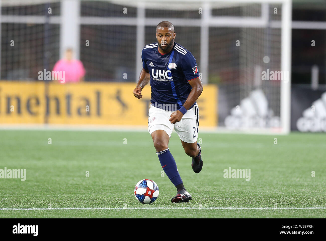 August 24, 2019; Foxborough, MA, USA; New England Revolution defender ...