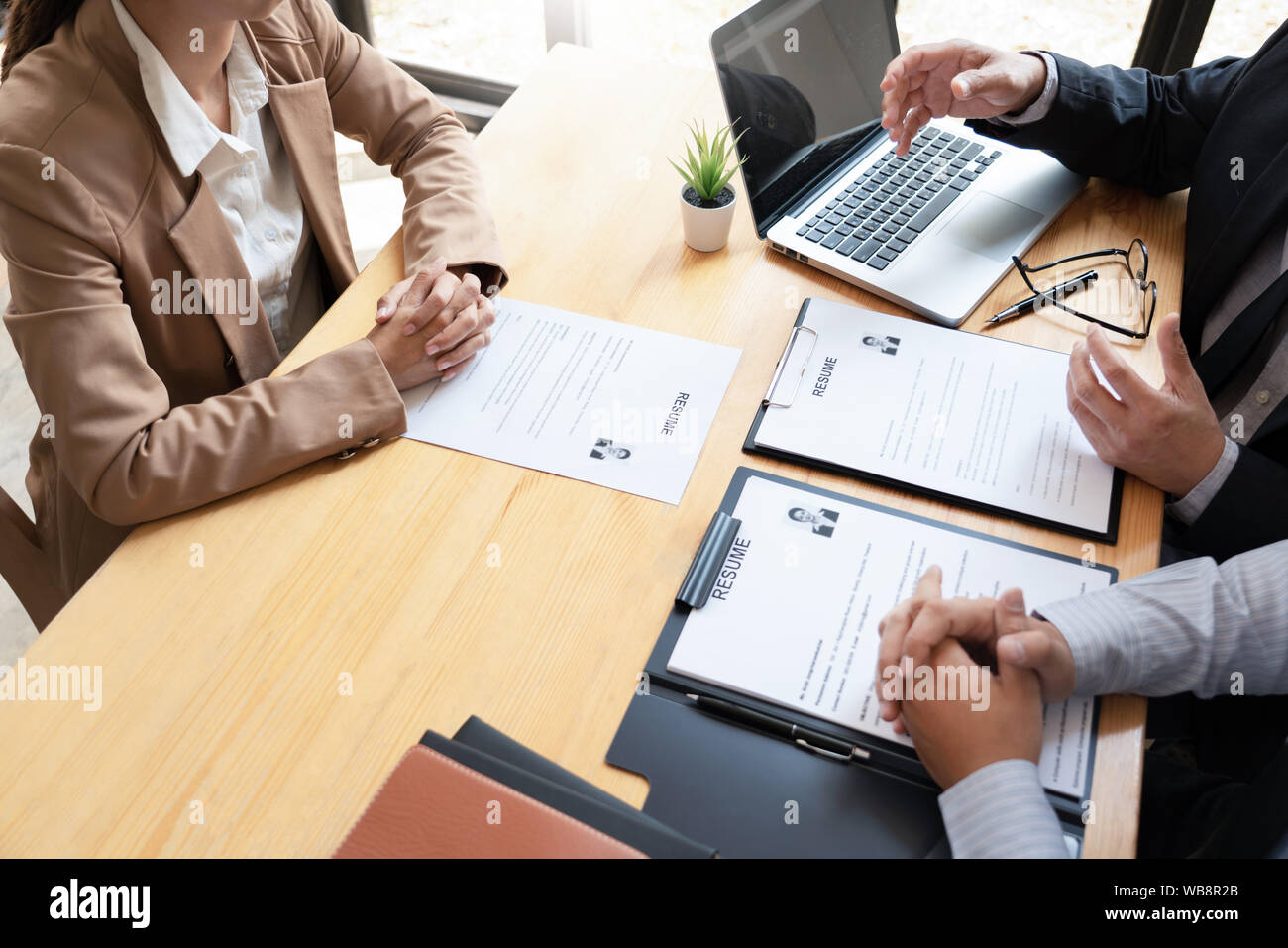 Female job applicant interview women hi-res stock photography and ...