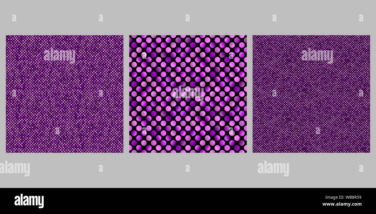 Seamless Dot Pattern Background Design Set Abstract Vector Illustrations From Gradient Dots