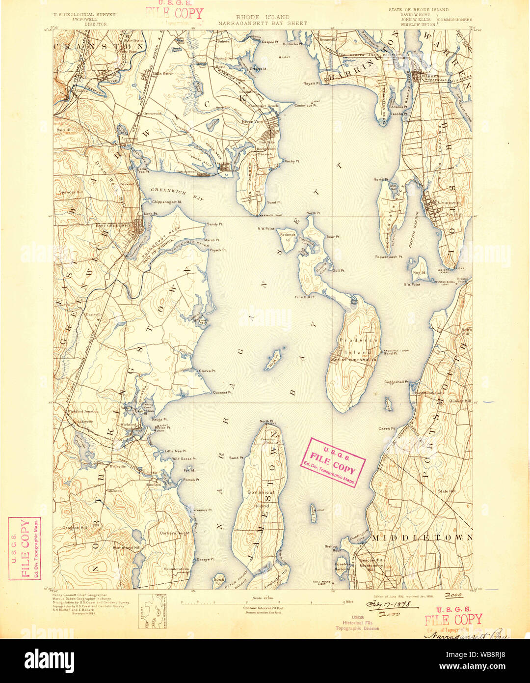 Map of narragansett bay hi-res stock photography and images - Alamy