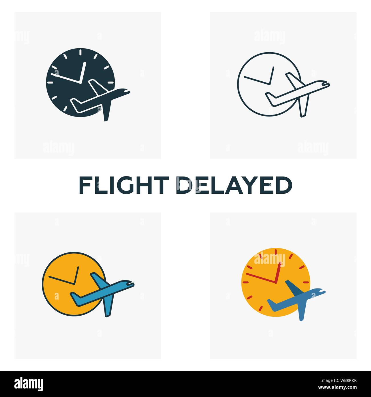 Colored red in flight Stock Vector Images - Alamy