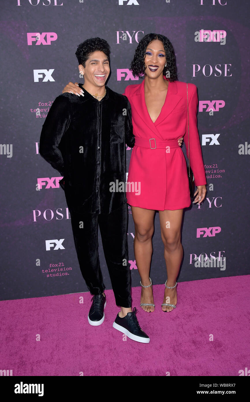 Angel Bismark Curiel and Mj Rodriguez attending the FX TV-Series ...
