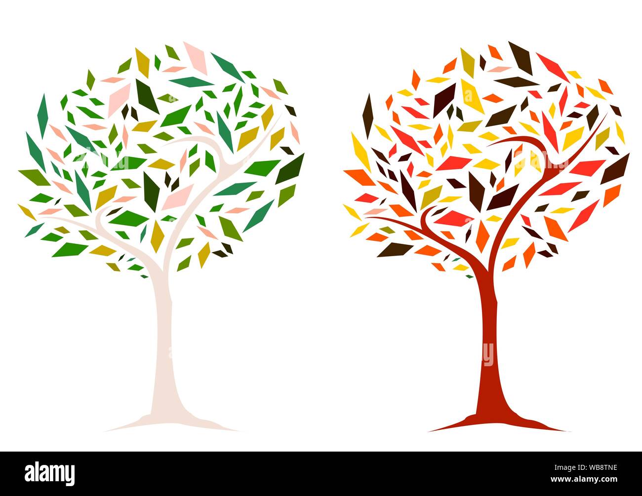 Garden diversity painting Cut Out Stock Images & Pictures - Alamy