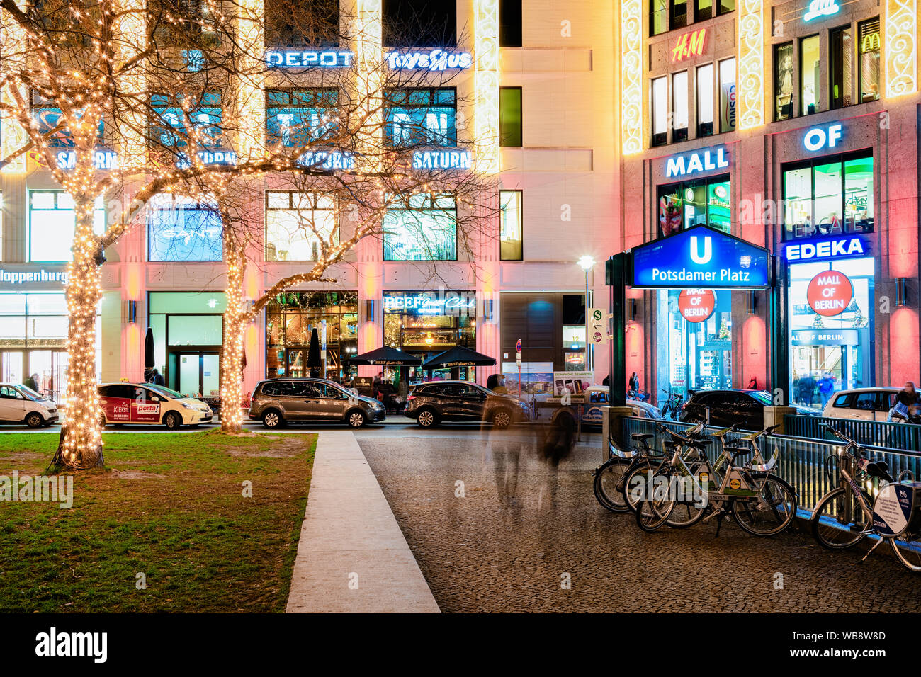 Berlin, Germany - December 13, 2017: Shopping center Mall of Berlin in ...