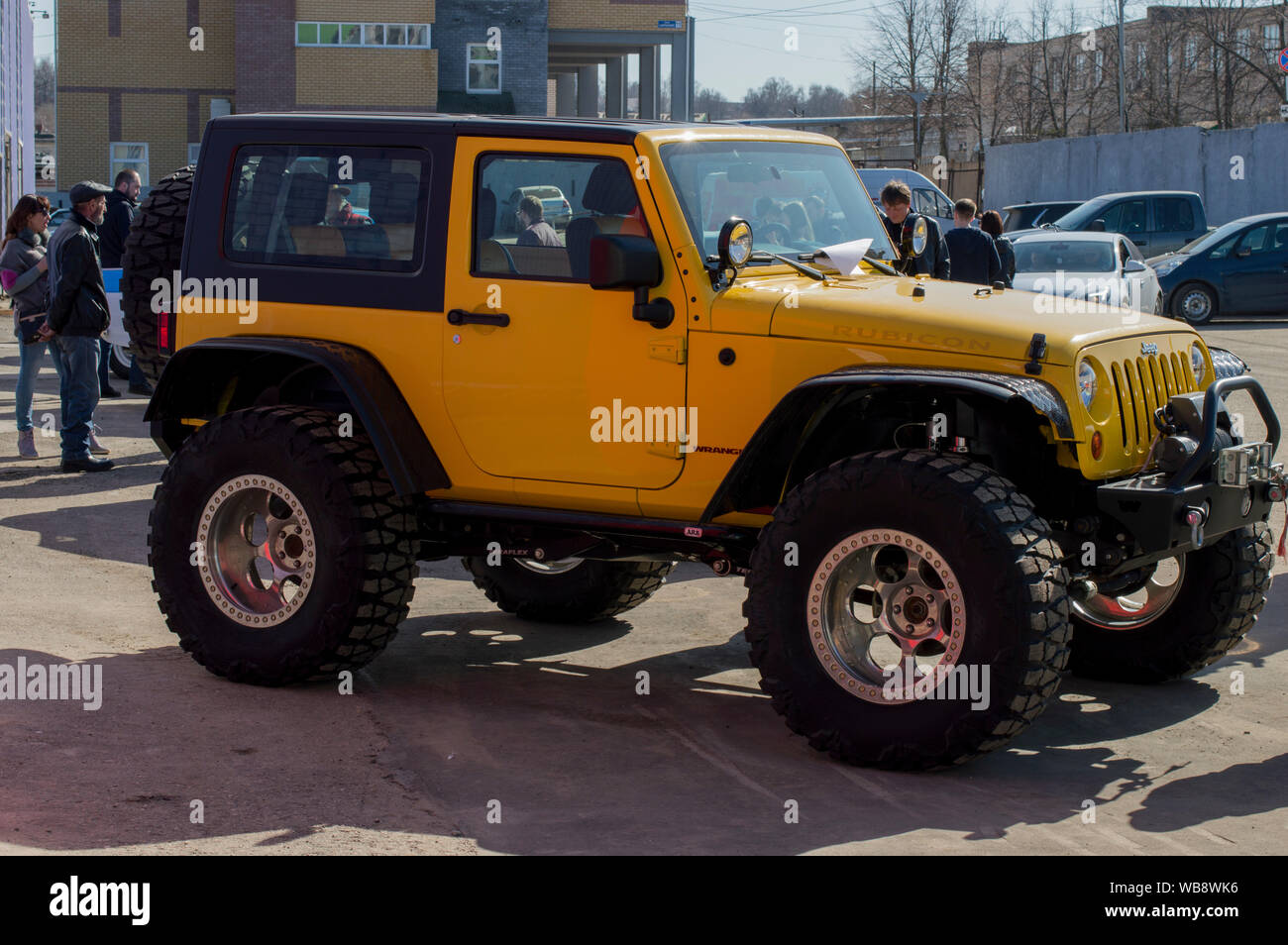 Wrangler jeep engine hi-res stock photography and images - Alamy