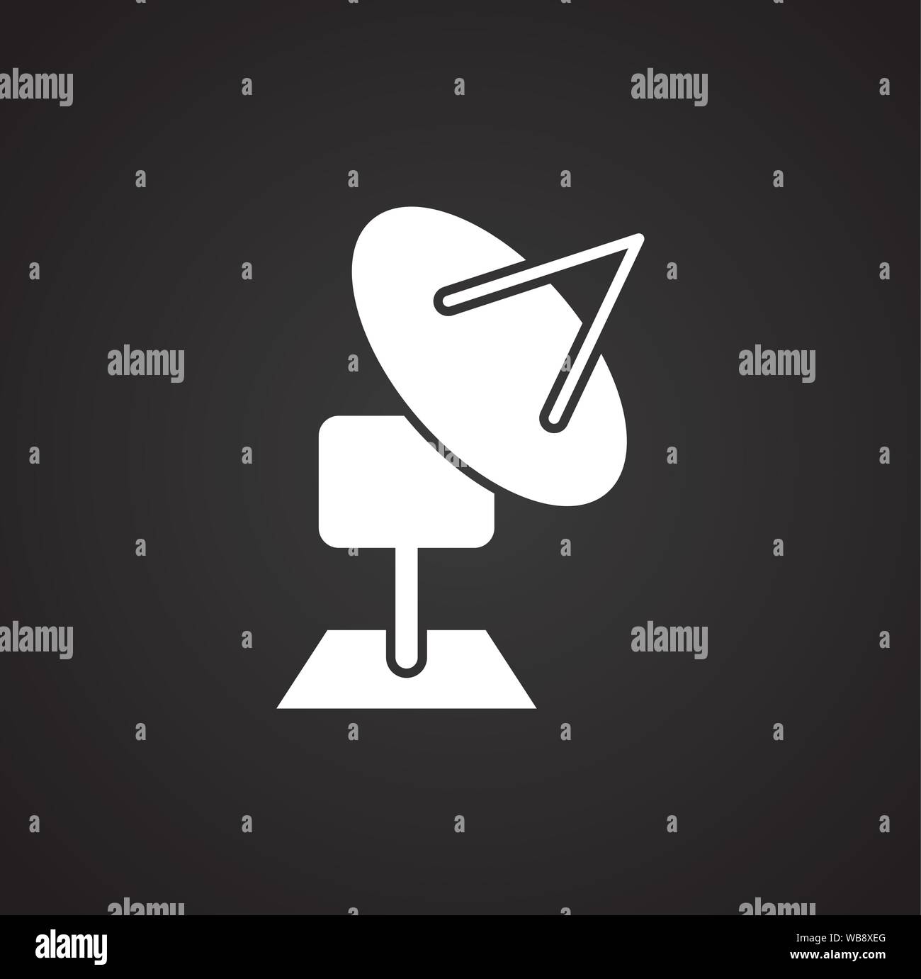 Antenna related icon on background for graphic and web design. Simple ...