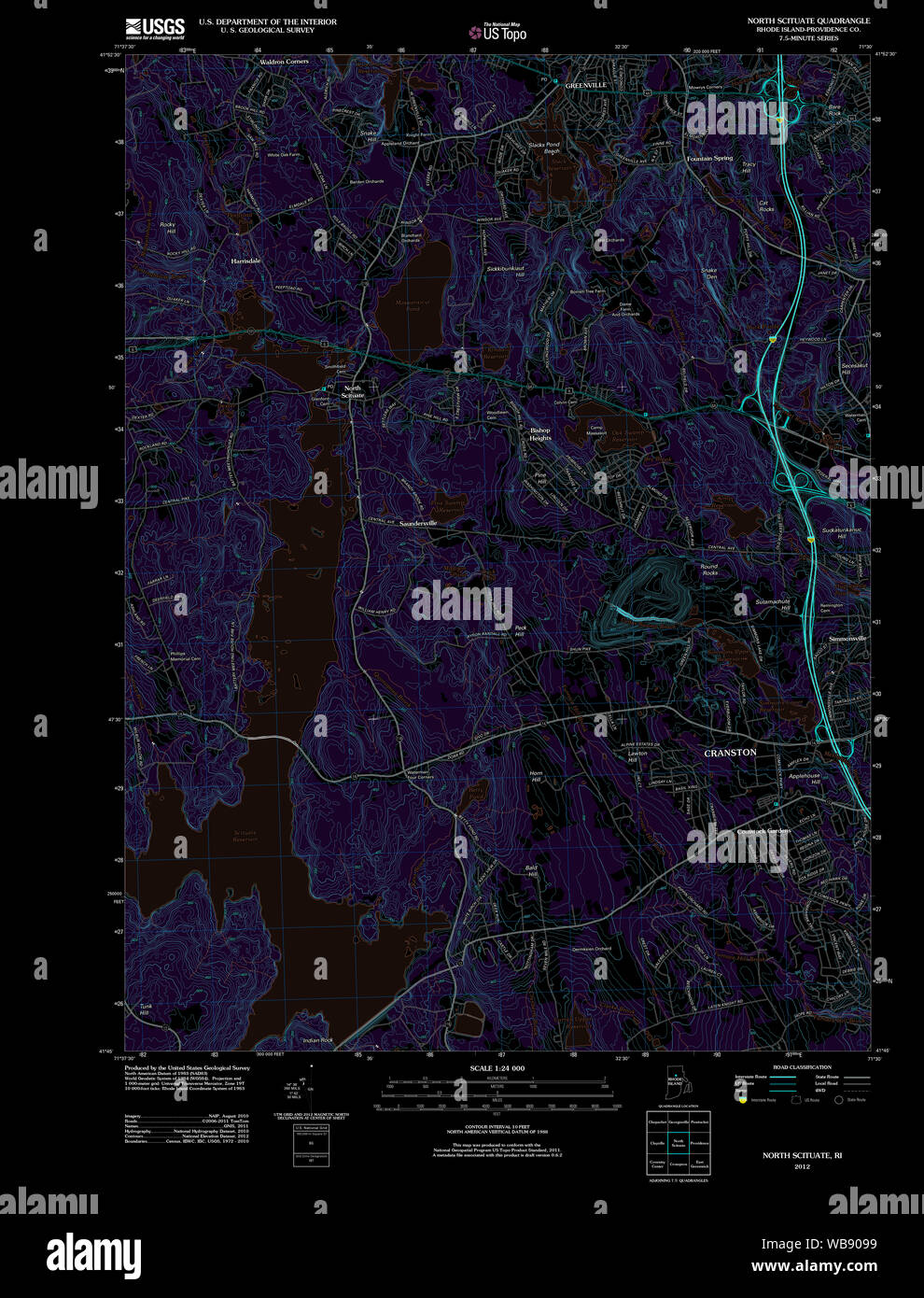 Map of scituate hi-res stock photography and images - Alamy