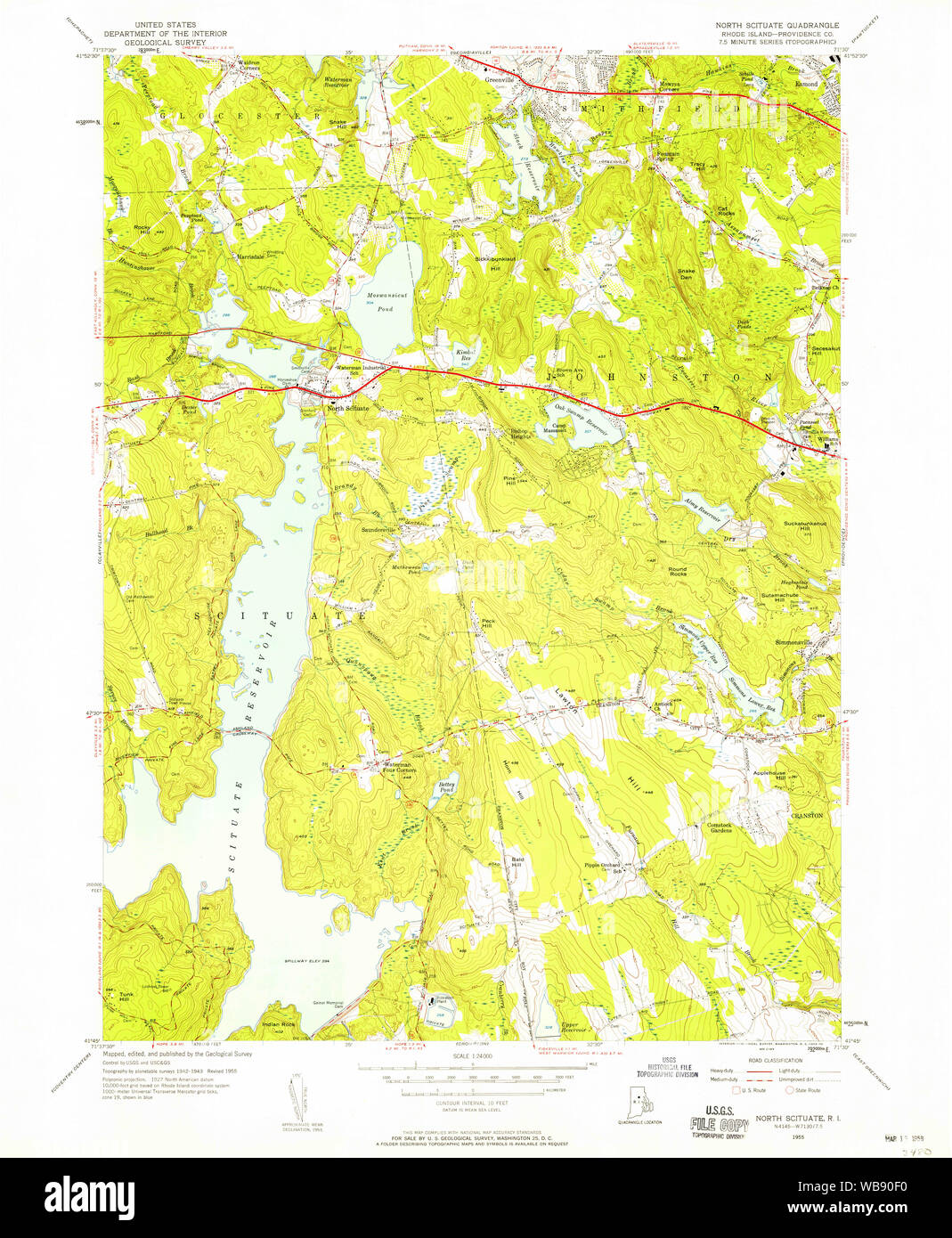 Map of scituate hi-res stock photography and images - Alamy
