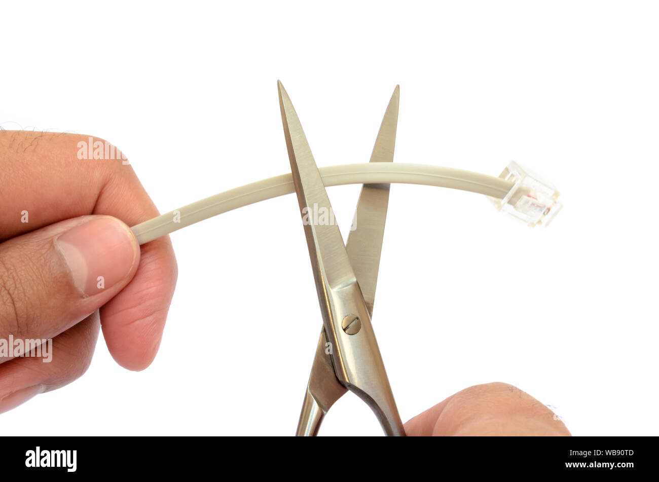 Hand cutting scissors hi-res stock photography and images - Alamy