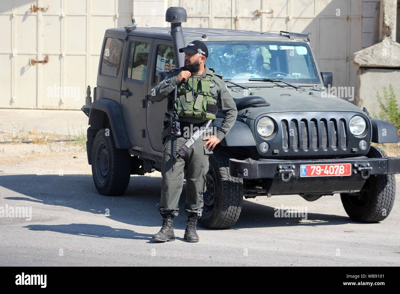 Hebron, West Bank, Palestinian Territory. 25th Aug, 2019. Israeli ...