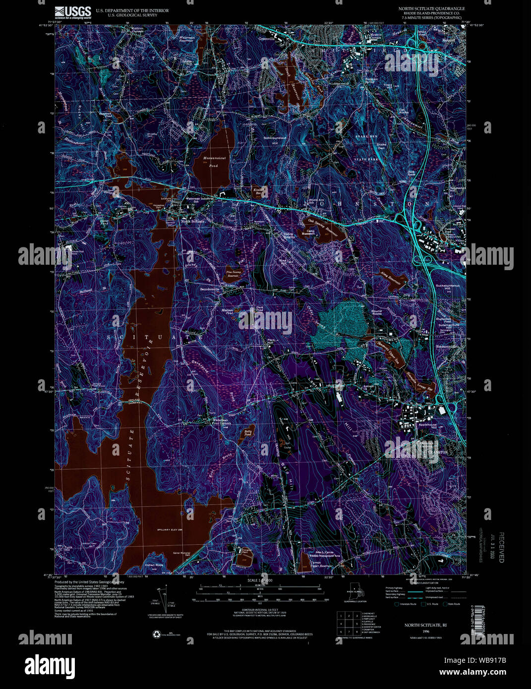 Map of scituate hi-res stock photography and images - Alamy