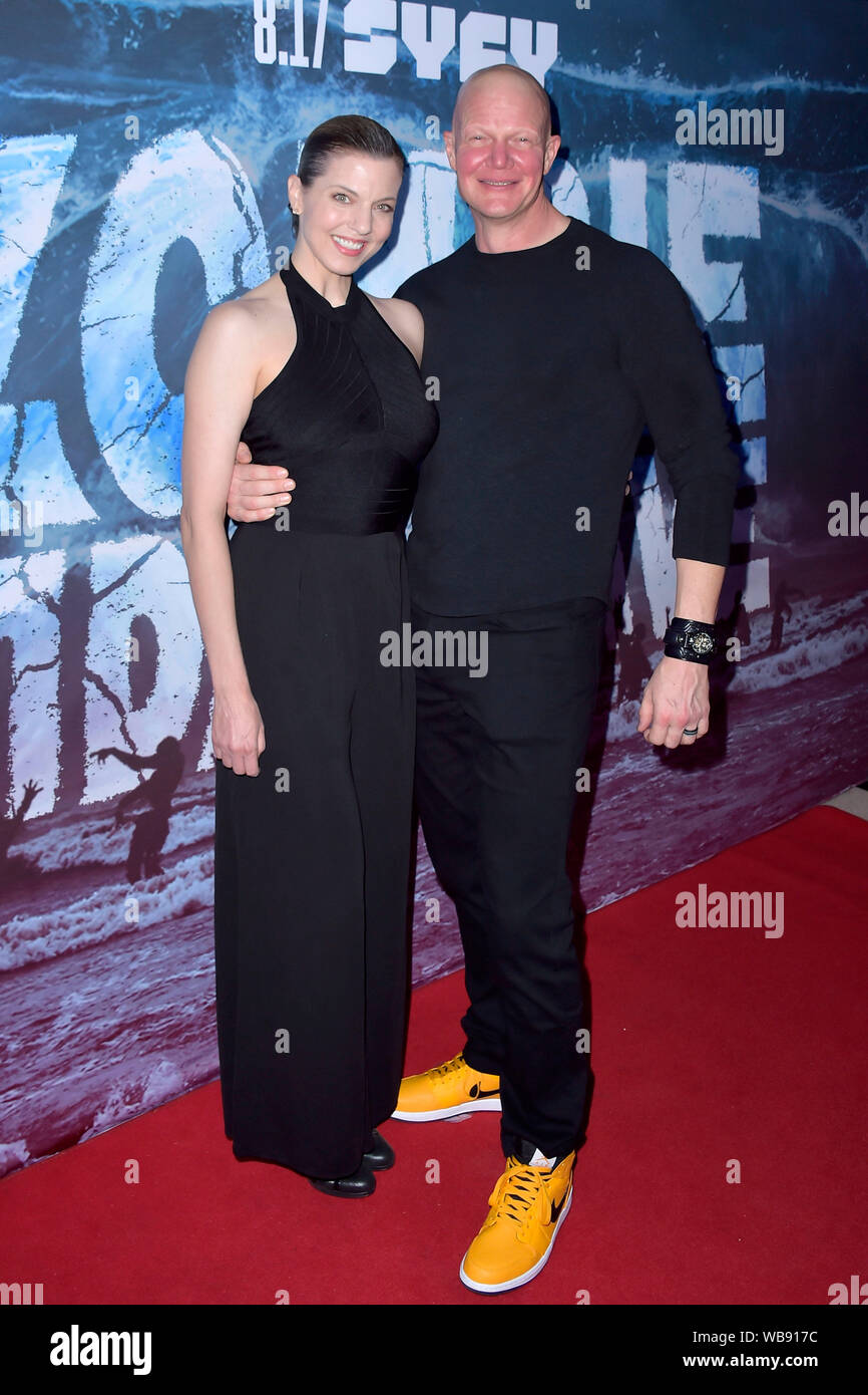 Jenny Brezinski and Derek Mears attending the 'Zombie Tidal Wave ...