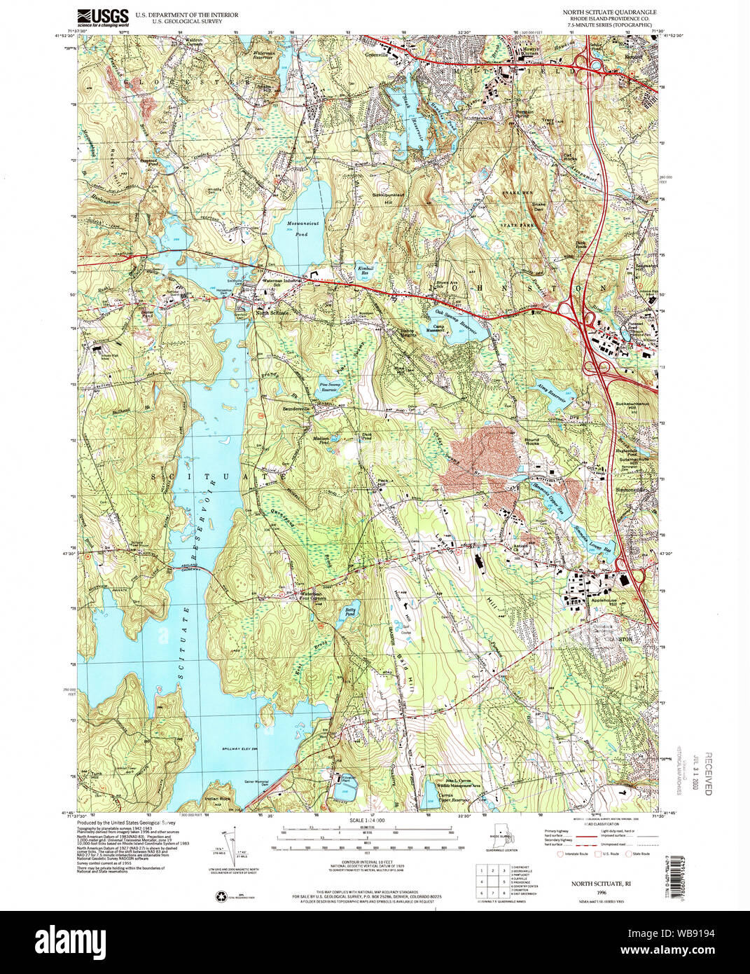 Map of scituate hi-res stock photography and images - Alamy