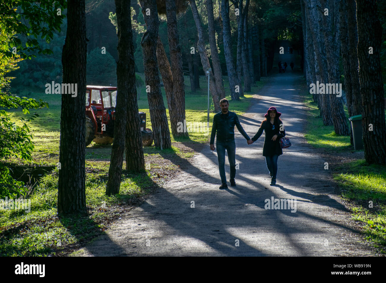 Lovers walking hand in hand hi-res stock photography and images - Alamy