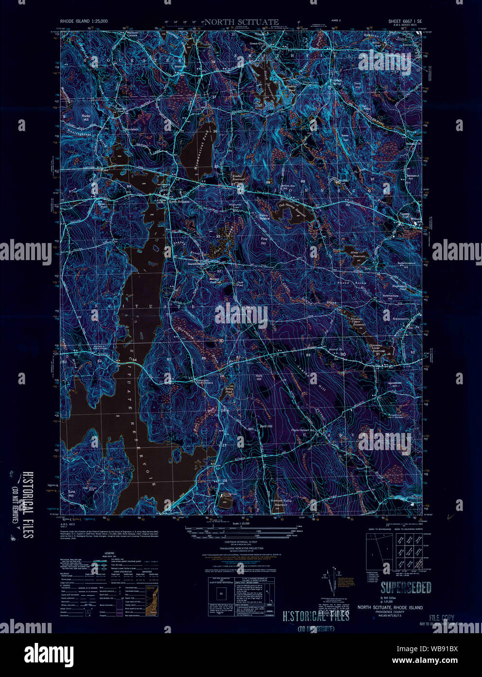 Map of scituate hi-res stock photography and images - Alamy