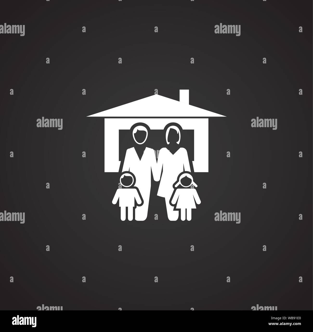 Family day related icon on background for graphic and web design ...