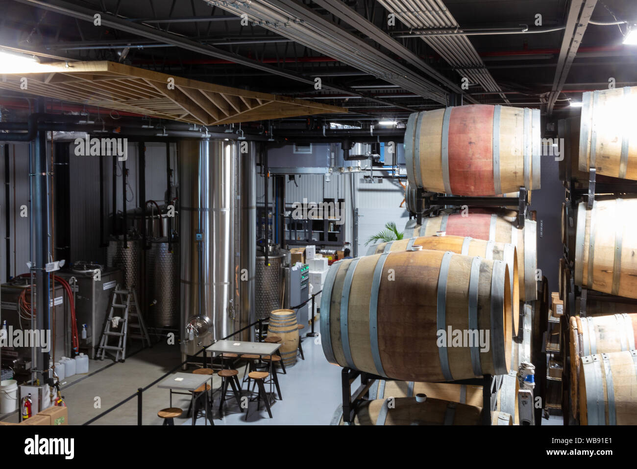 Bourbon barrel aging of beer Stock Photo - Alamy
