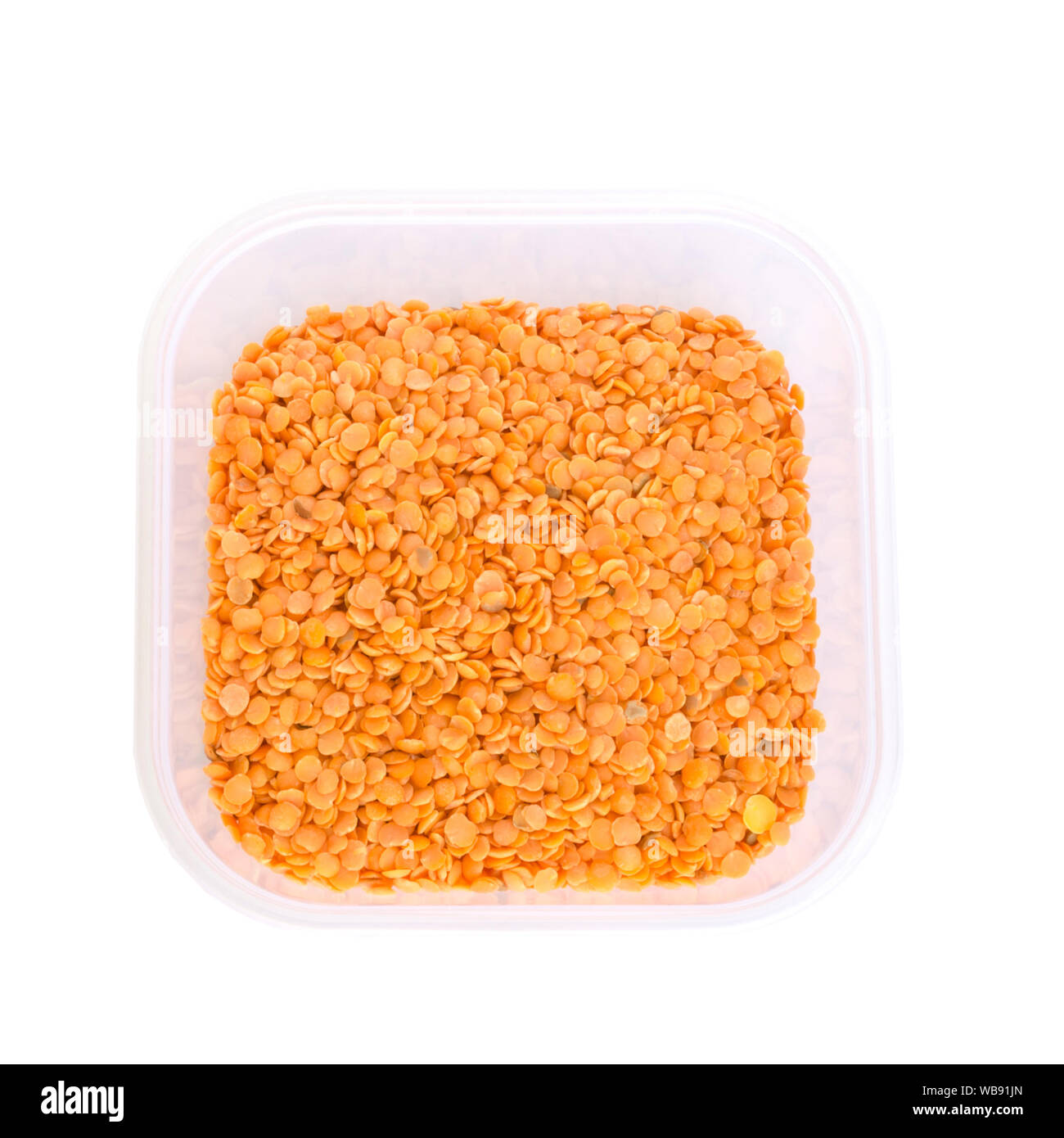 Red lentil isolated on Cut Out Stock Images & Pictures - Alamy