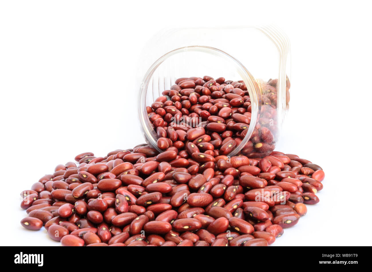 Red Beans isolated on white background Stock Photo - Alamy