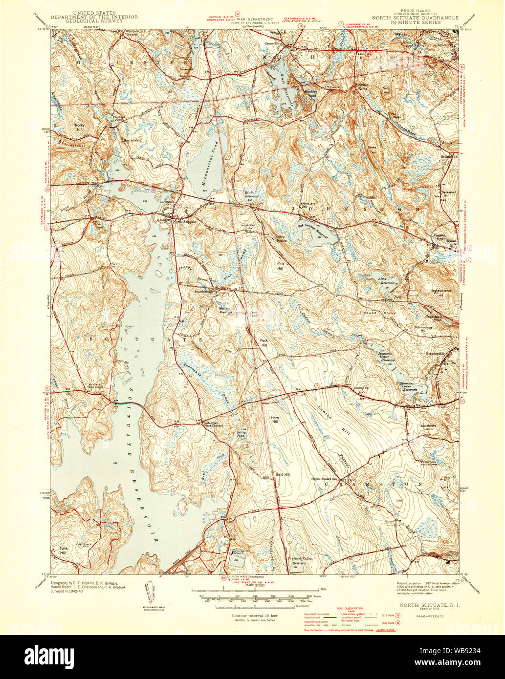 Map of scituate hi-res stock photography and images - Alamy
