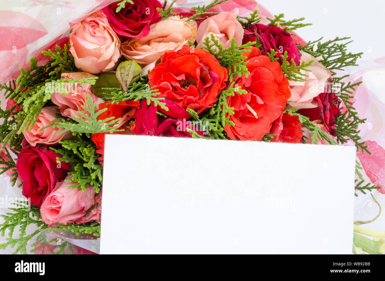 Roses card hi-res stock photography and images - Alamy