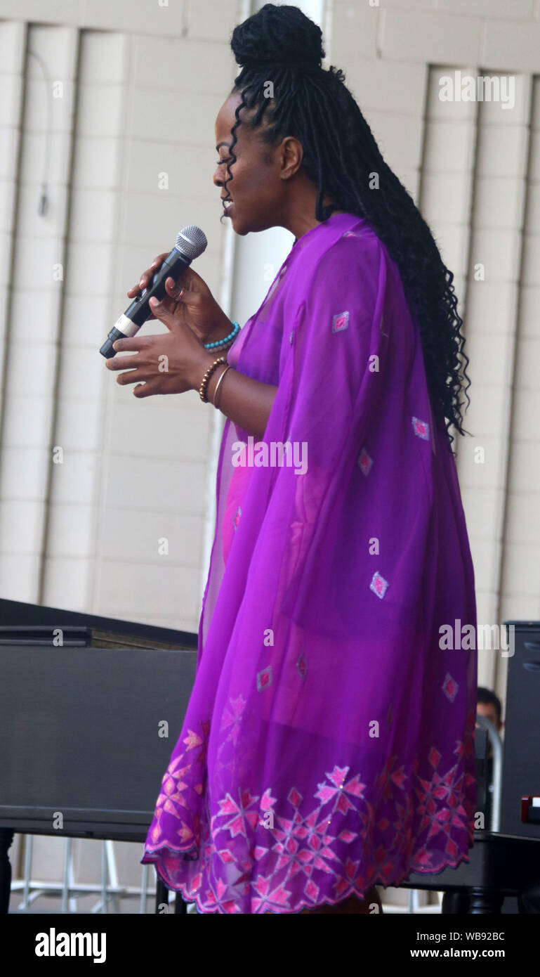 August 24, 2019, New York City, New York, USA: Singer QUIANA LYNELL ...