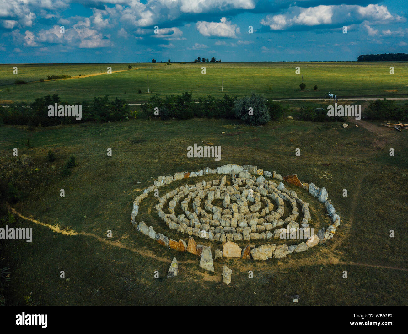 Neolithic Stone Labyrinth High Resolution Stock Photography and Images ...