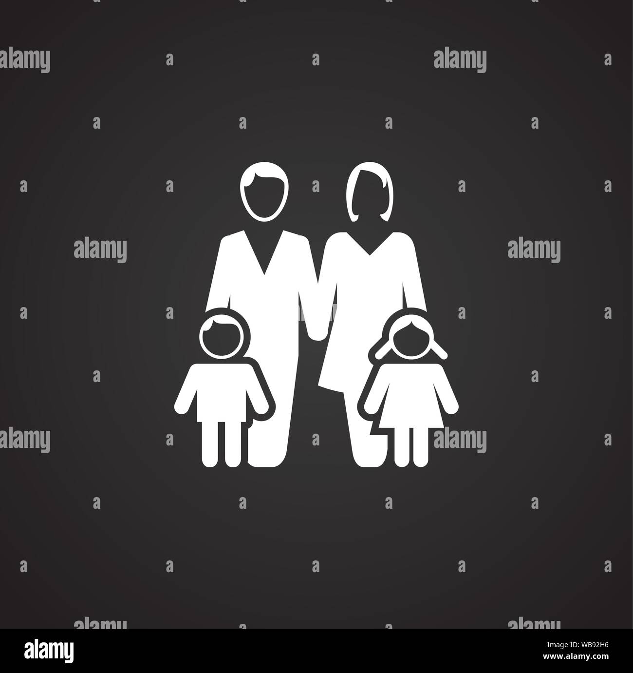 Family day related icon on background for graphic and web design ...