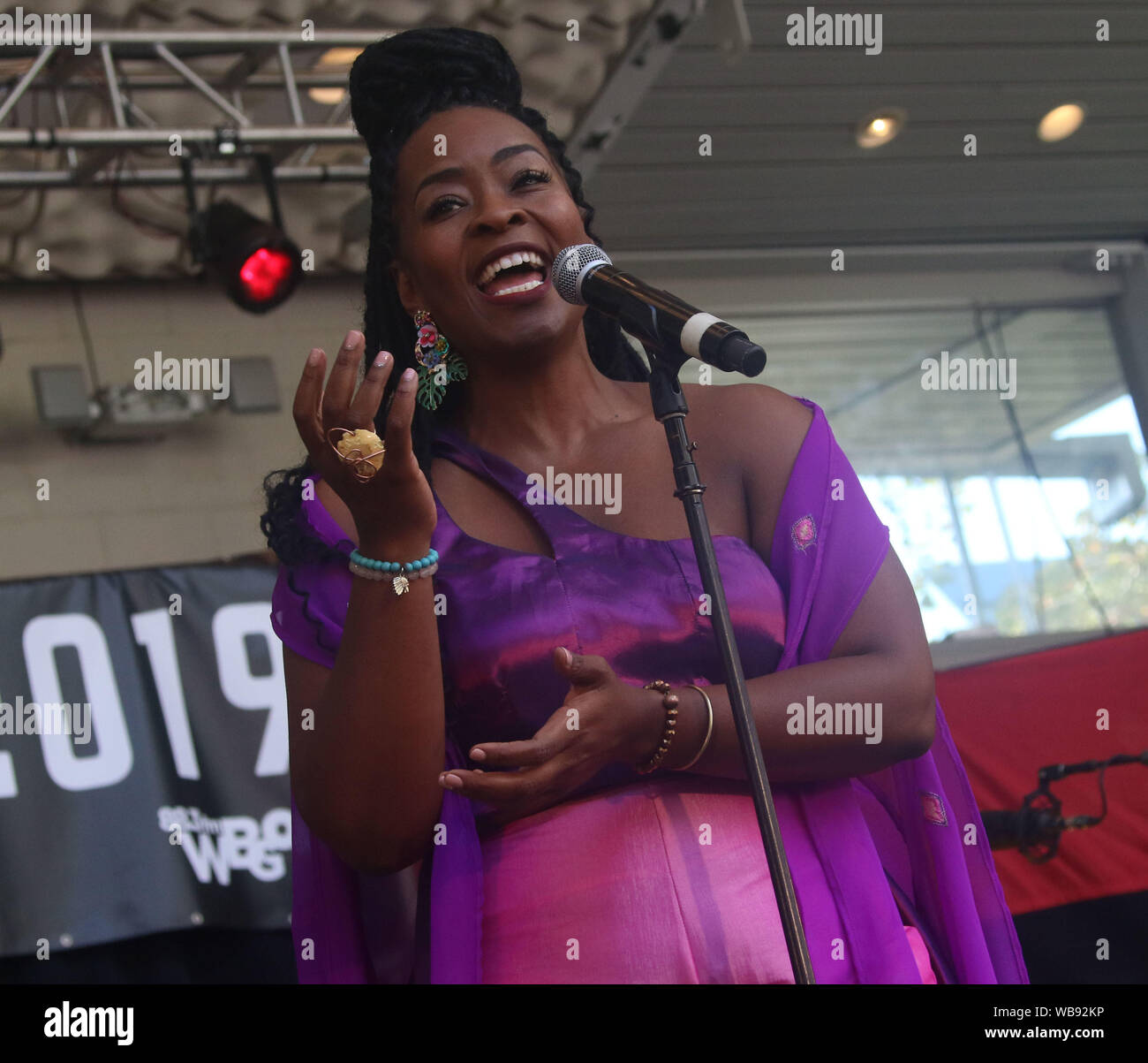 August 24, 2019, New York City, New York, USA: Singer QUIANA LYNELL ...