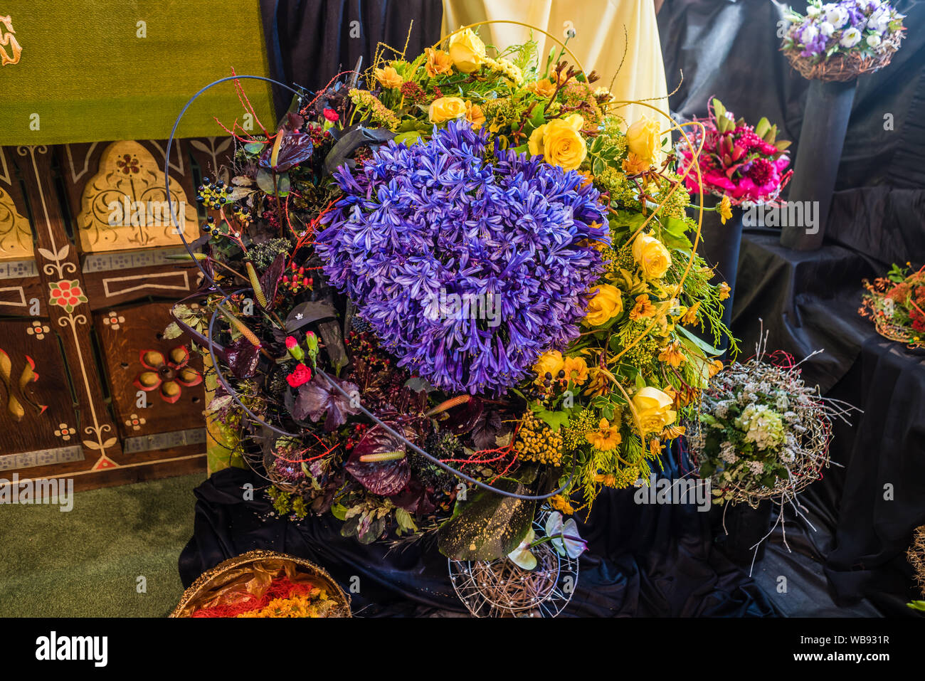 Colaton Raleigh Flower Festival. "The Creation Stock Photo - Alamy