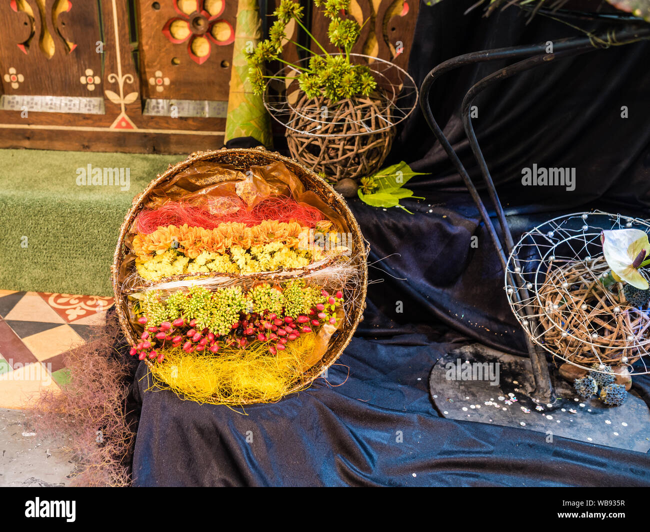 Colaton Raleigh Flower Festival. "The Creation Stock Photo - Alamy