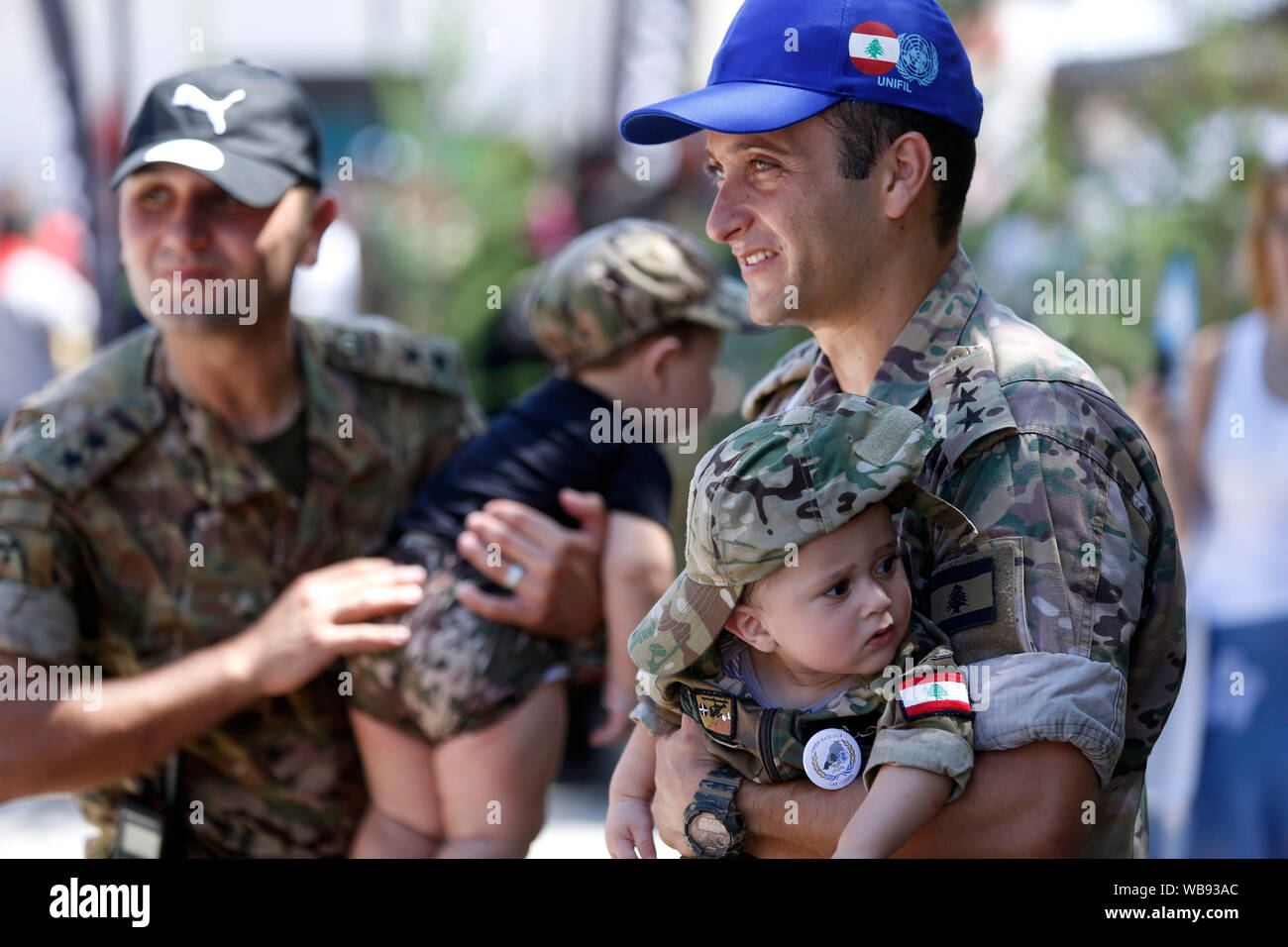 Beirut, Lebanon. 25th Aug, 2019. An officer of the Lebanese Armed ...