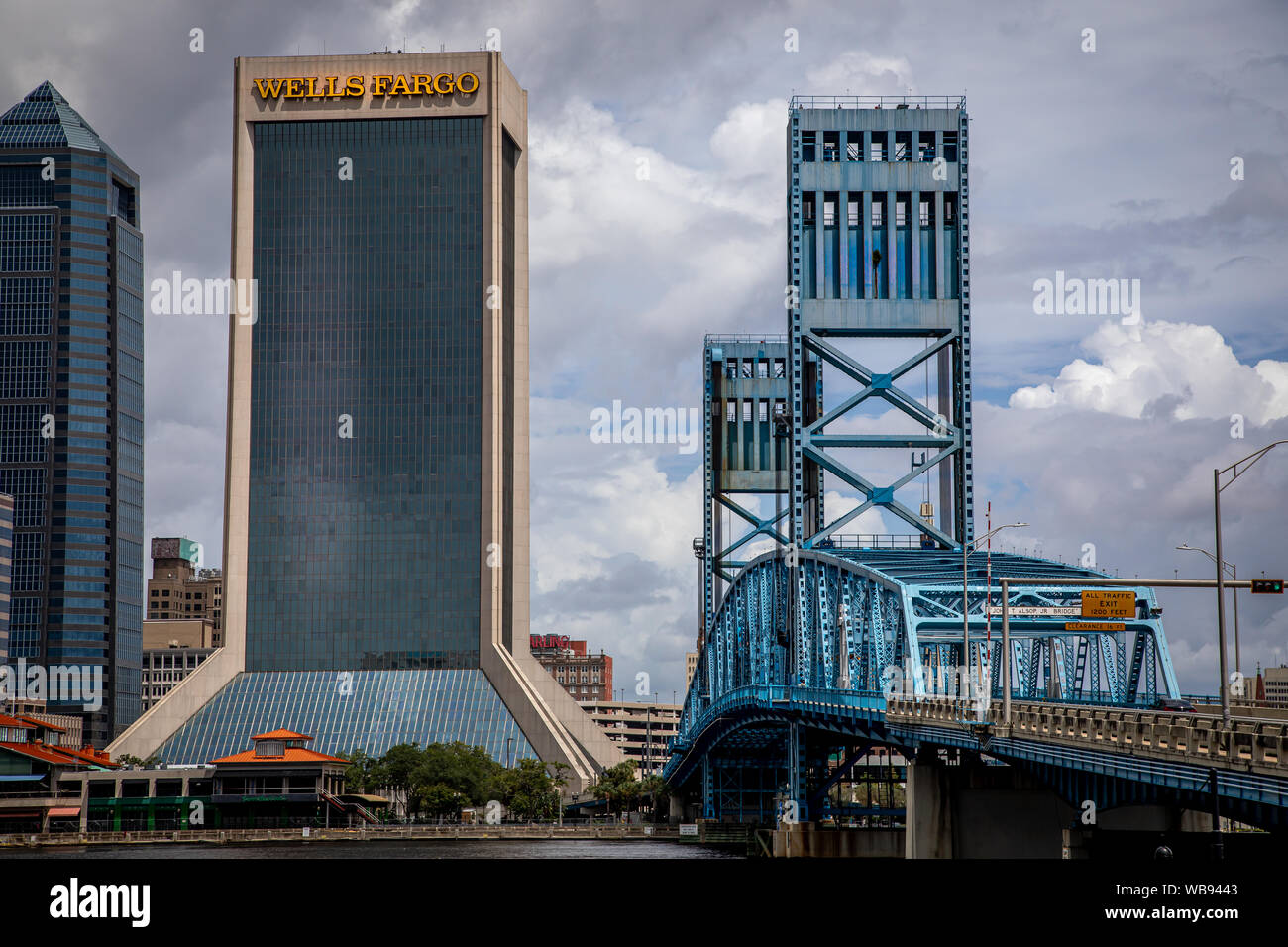 Downtown & Main Street Bridge Stock Photo - Alamy