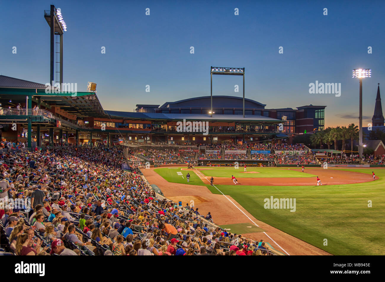 Beautiful baseball field sunset hi-res stock photography and images - Alamy