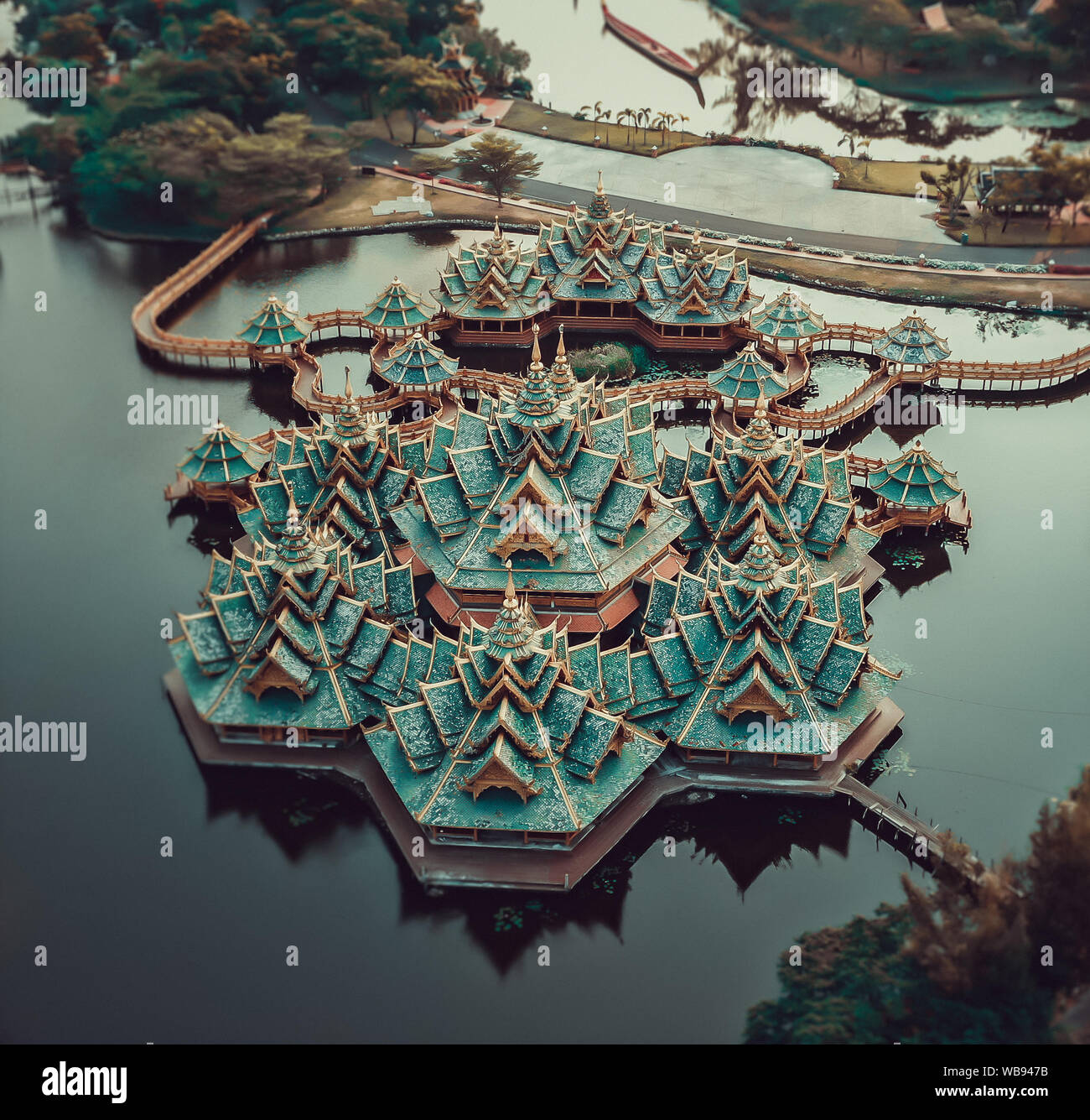 Temples in Ancient City Muang Boran in Bangkok Thailand Stock Photo - Alamy