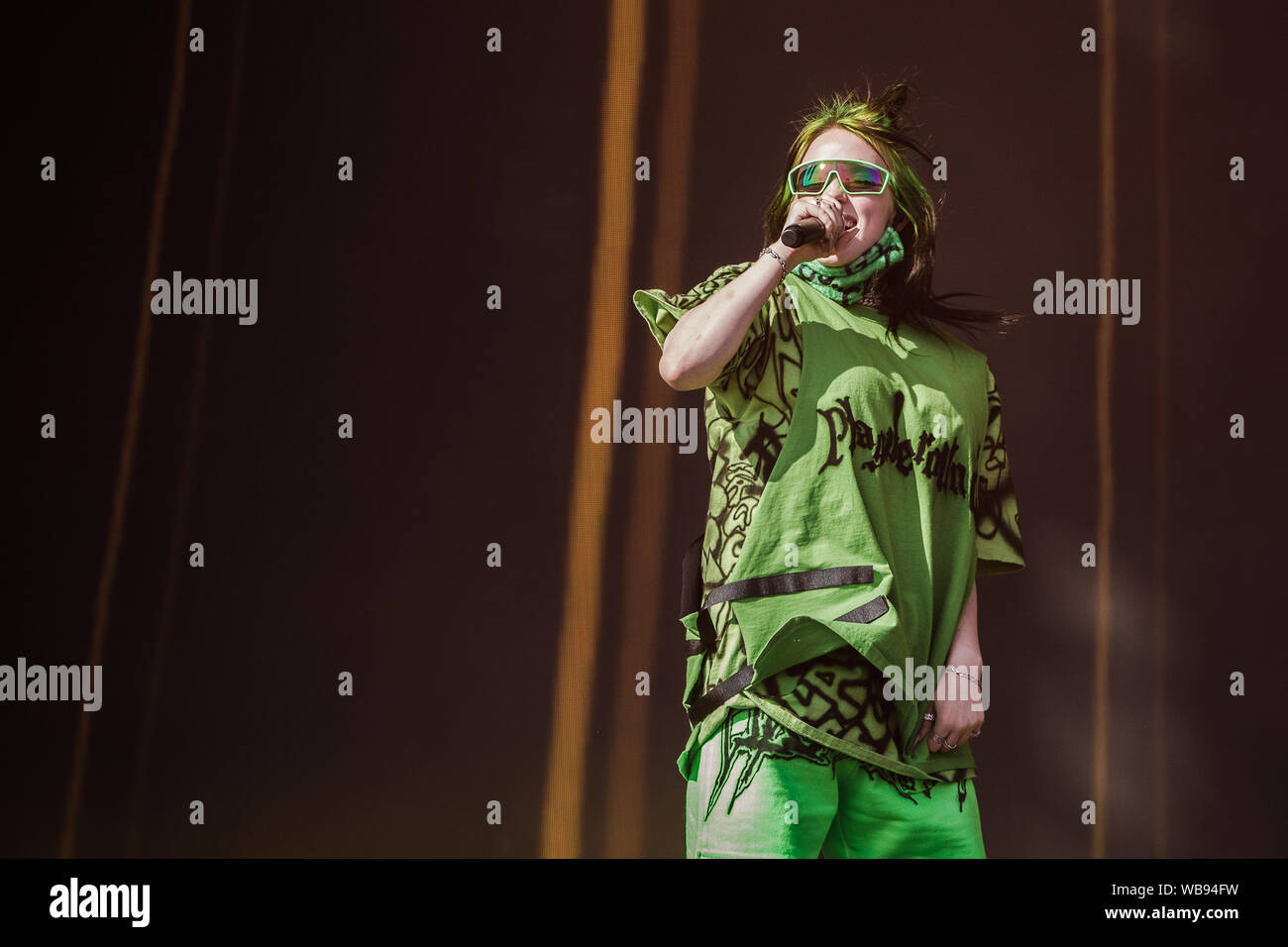 Billie Eilish performs live on stage at Leeds Festival, UK, 25th Aug ...