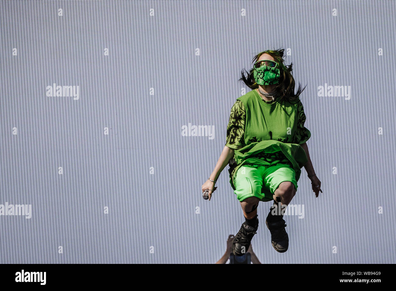 Billie Eilish performs live on stage at Leeds Festival, UK, 25th Aug ...