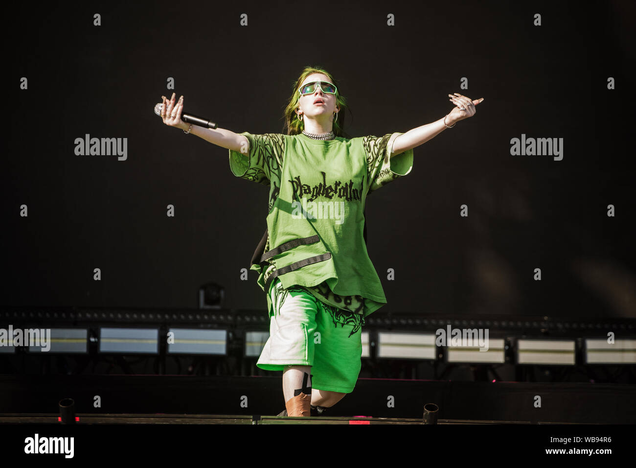 Billie Eilish performs live on stage at Leeds Festival, UK, 25th Aug ...