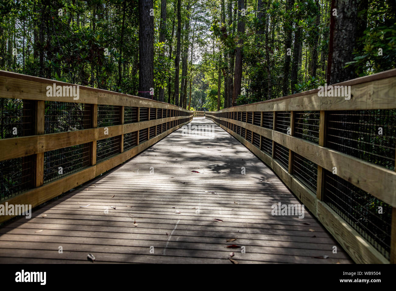 New Wooden Walk Bridges Stock Photo - Alamy