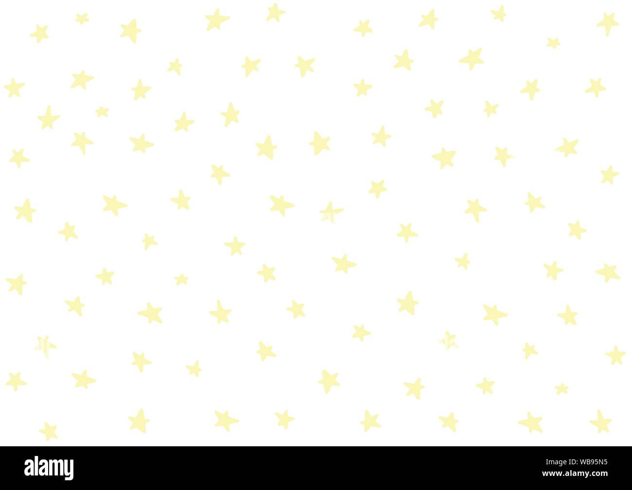 Doodle stars art. Vector stars isolated background. Pattern for ...