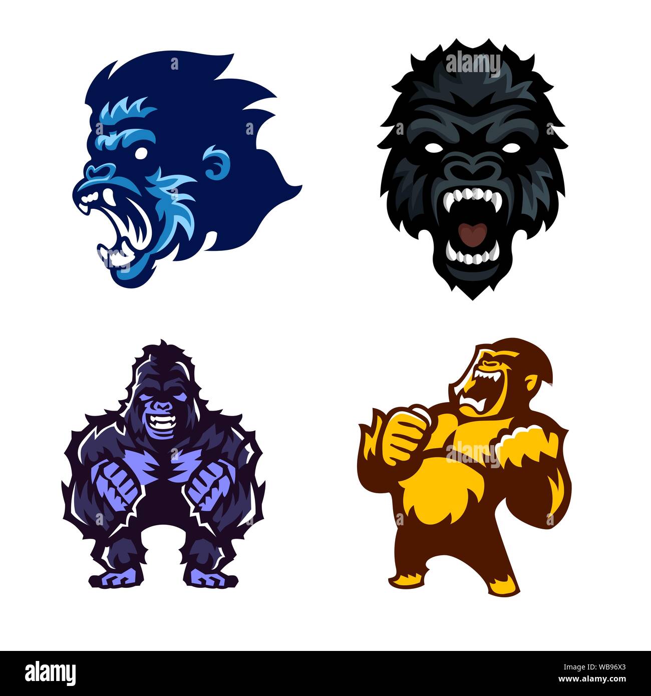 King kong icon vector vectors hi-res stock photography and images - Alamy