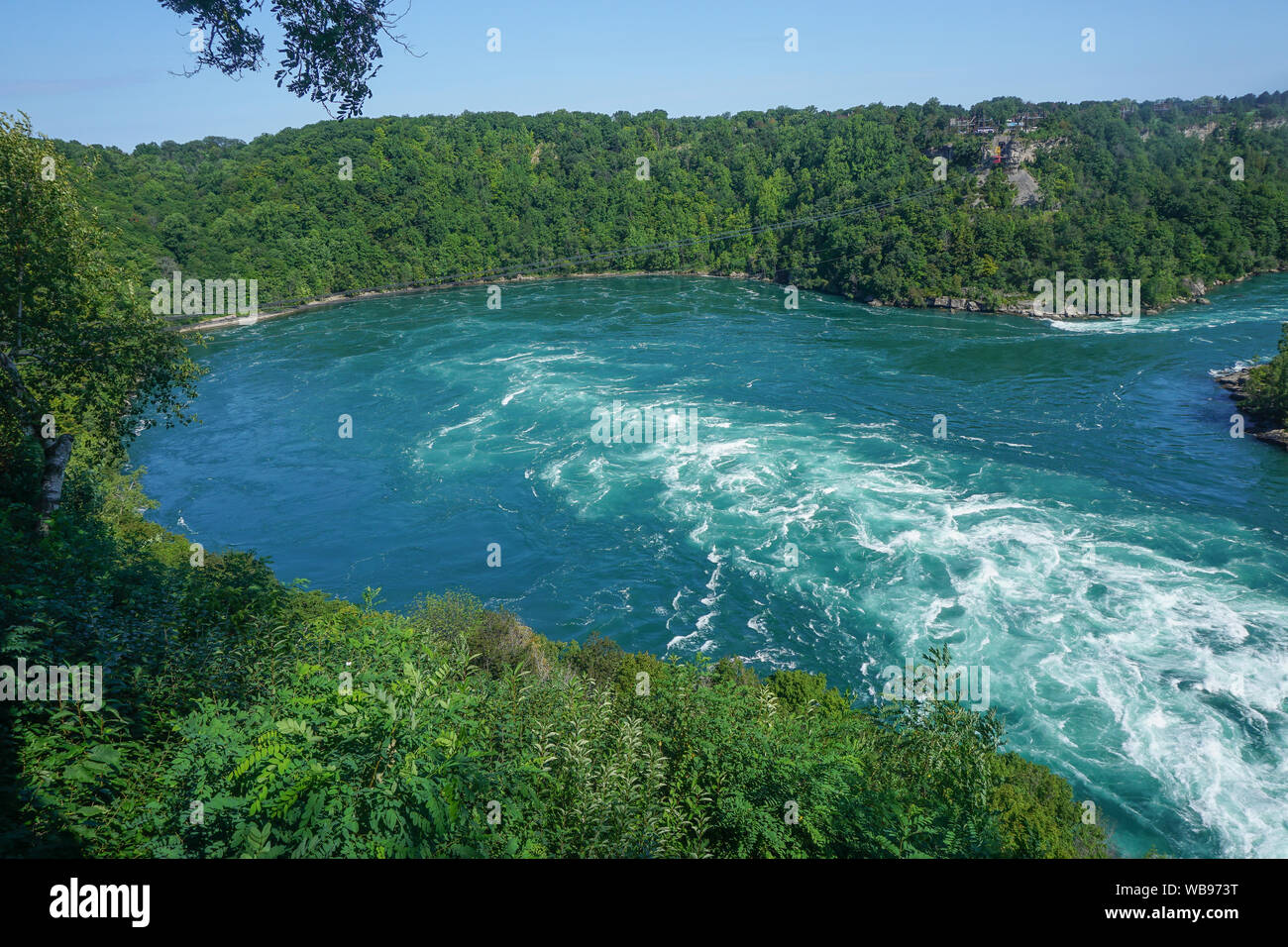 Niagara Falls, Ontario, Canada: The Whirlpool Rapids, at a bend of the ...