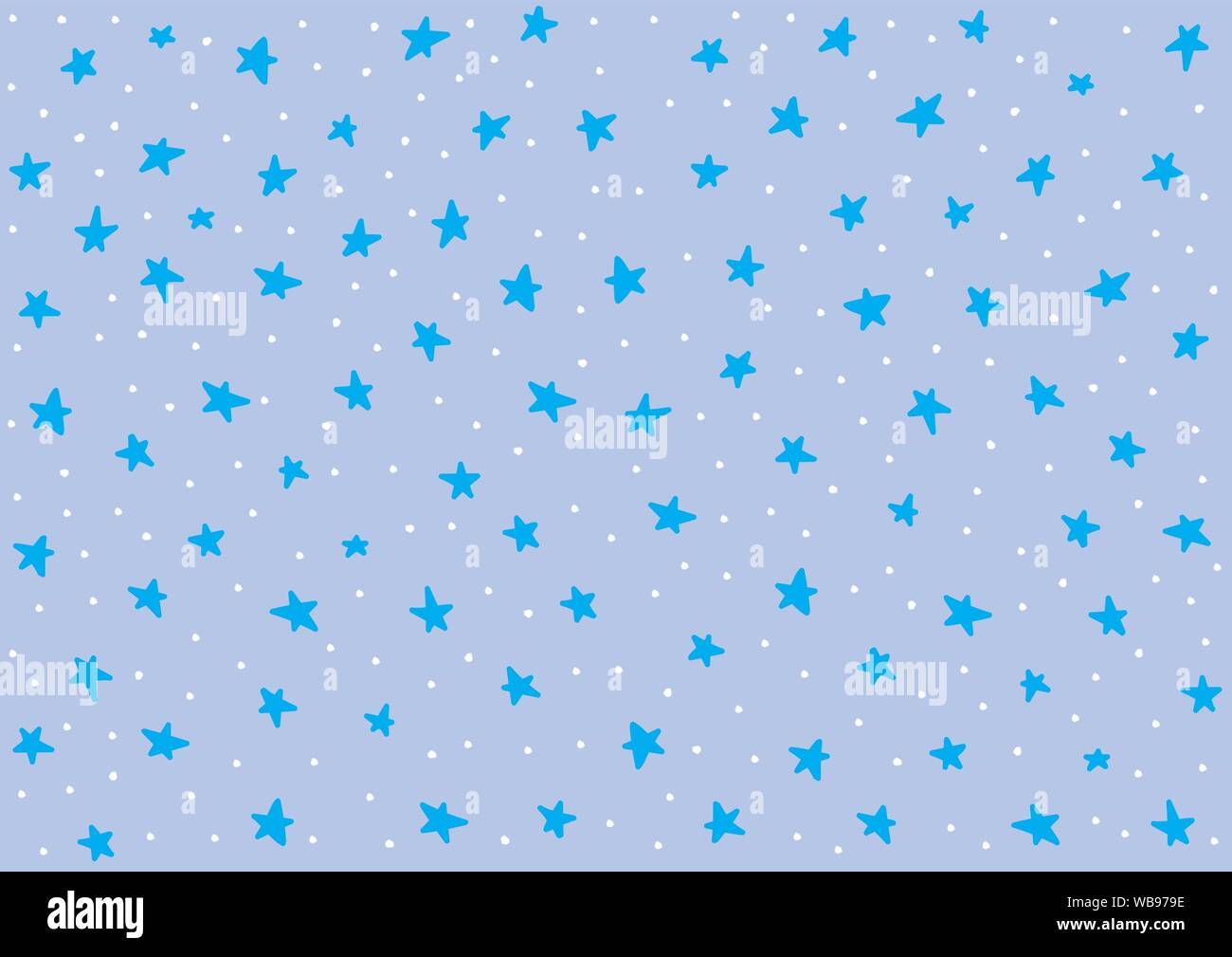 Doodle stars art. Vector stars isolated background. Pattern for ...
