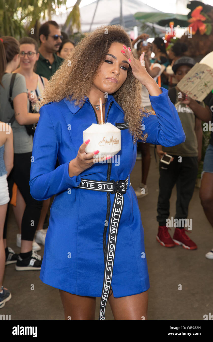 Amber Gill attends the Shea Moisture experiential popup at the Notting ...