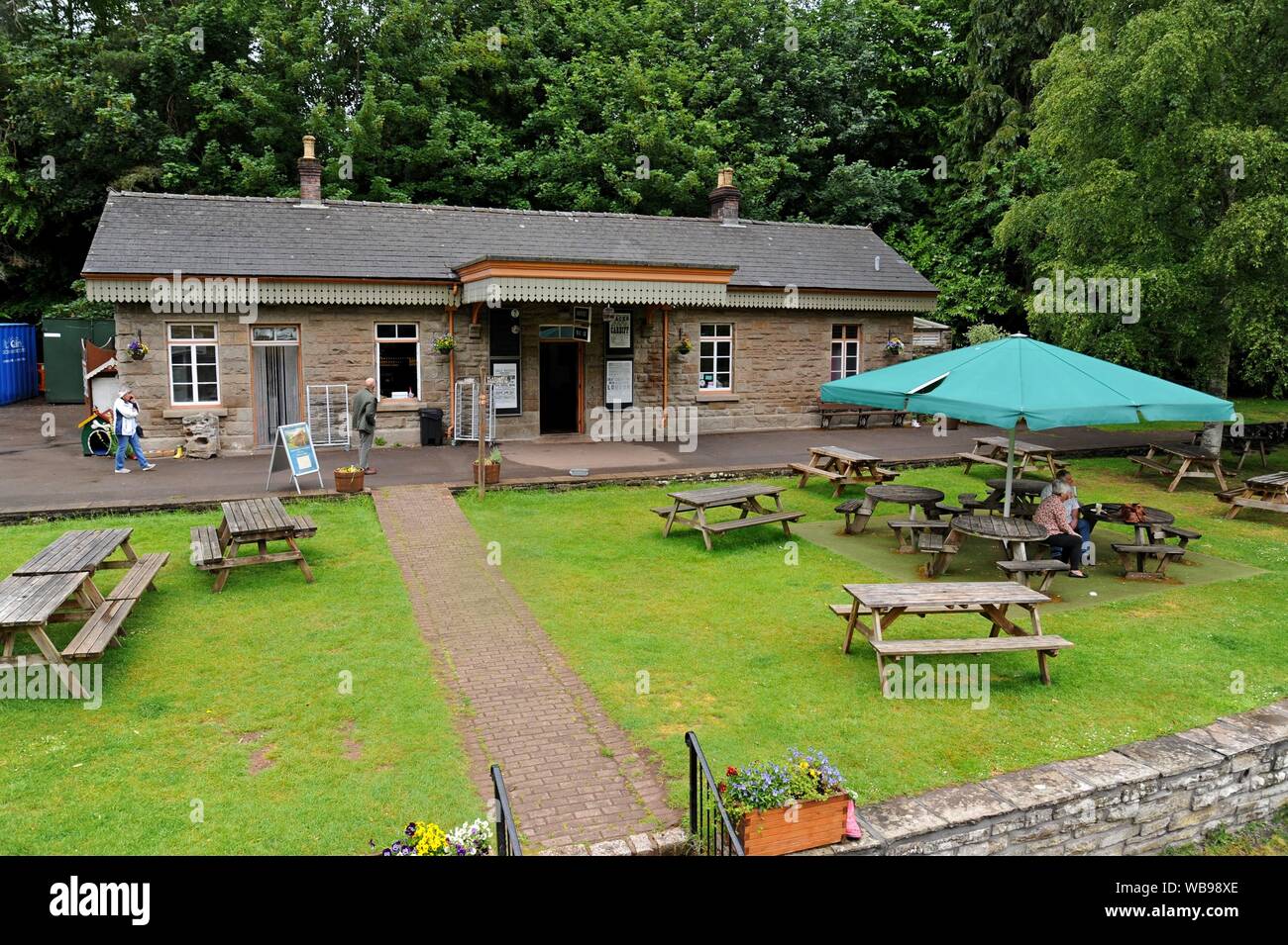 The former station building, now a cafe, at Tintern, Monmouthshire ...