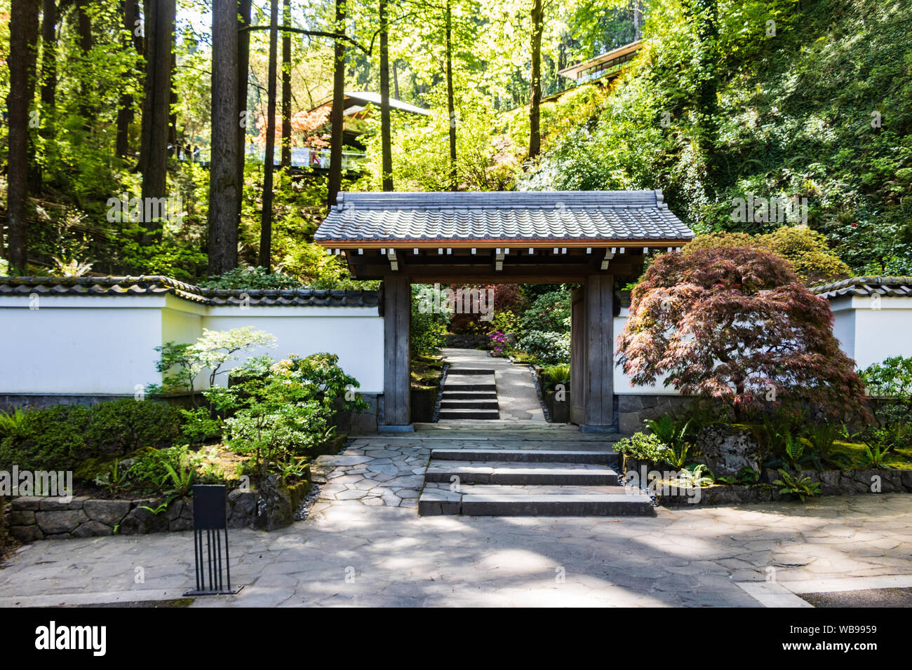 Portland Oregon Japanese Garden Stock Photo - Alamy